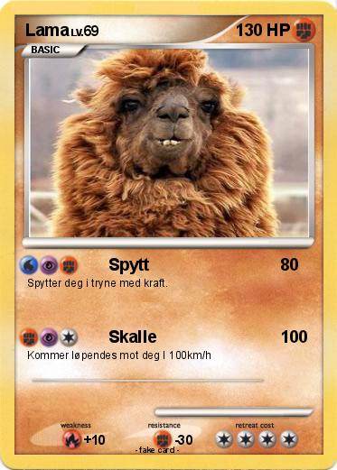 Pokémon Lama 88 88 - Spytt - My Pokemon Card