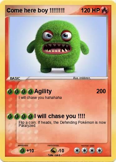 Pokémon Come here boy 1 1 - Agility - My Pokemon Card