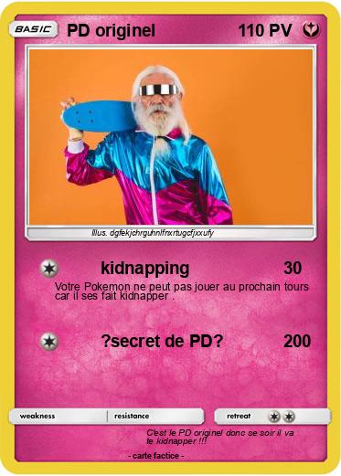 Pokémon PD originel - kidnapping - Ma carte Pokémon