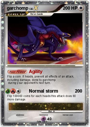 Pokémon garchomp 710 710 - Agility - My Pokemon Card
