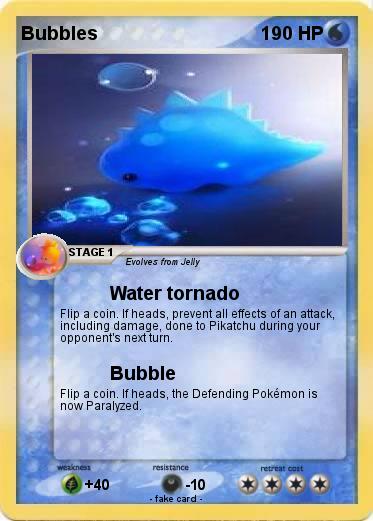 Pokémon Bubbles 261 261 - Water tornado - My Pokemon Card