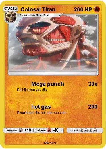 Pokémon Colosal Titan - Mega punch - My Pokemon Card