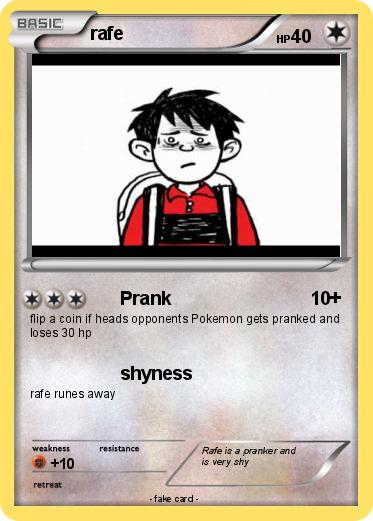 Pokémon rafe 8 8 - Prank - My Pokemon Card