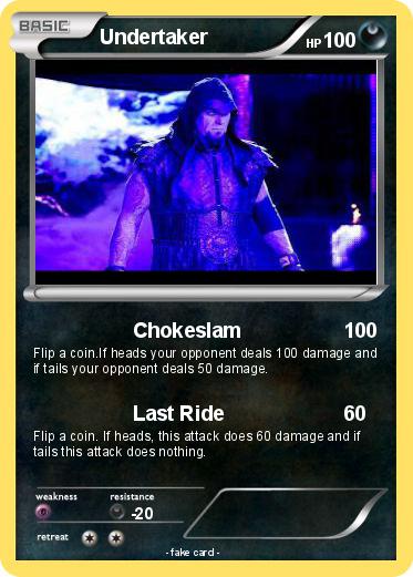 Pokémon Undertaker 859 859 - Chokeslam - My Pokemon Card