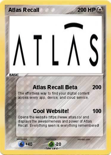 Pokémon Atlas Recall - Atlas Recall Beta - My Pokemon Card