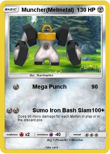 Pokémon Muncher Melmetal 1 1 - Mega Punch - My Pokemon Card