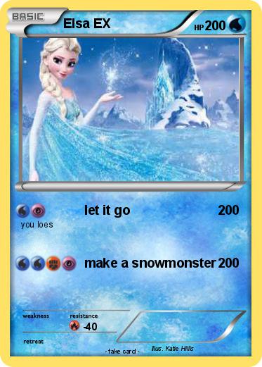 Pokémon Elsa EX 9 9 - let it go - My Pokemon Card
