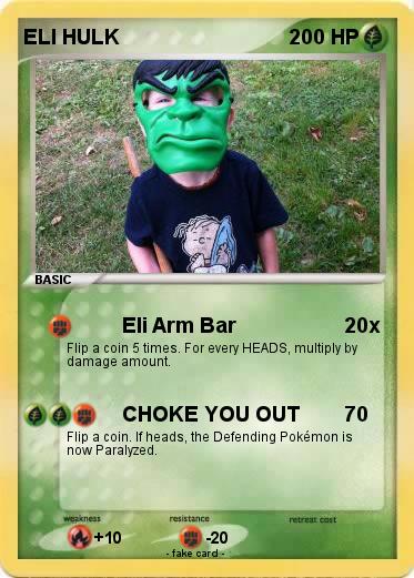 Pokémon ELI HULK - Eli Arm Bar - My Pokemon Card