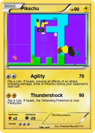 Pokémon Pikachu 23600 23600 - Agility - My Pokemon Card