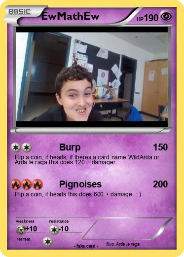 Pokémon EwMathEw - Burp - My Pokemon Card