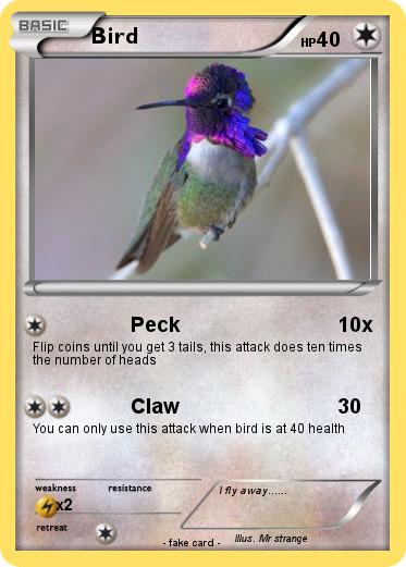 Pokémon Bird 373 373 - Peck - My Pokemon Card
