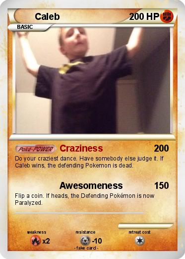 Pokémon Caleb 242 242 - Craziness - My Pokemon Card