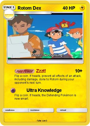 Pokémon Rotom Dex 10 10 - Zzzt! - My Pokemon Card
