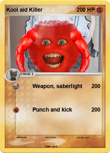 Pokémon Kool aid Killer 47 47 - Weapon, saberlight - My Pokemon Card