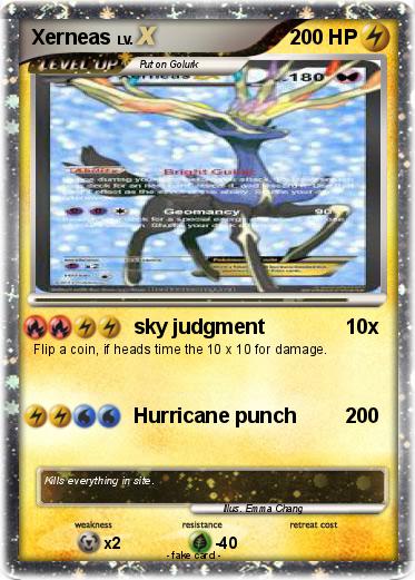 Pokémon Xerneas 1005 1005 - sky judgment - My Pokemon Card