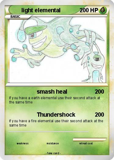 Pokémon light elemental - smash heal - My Pokemon Card