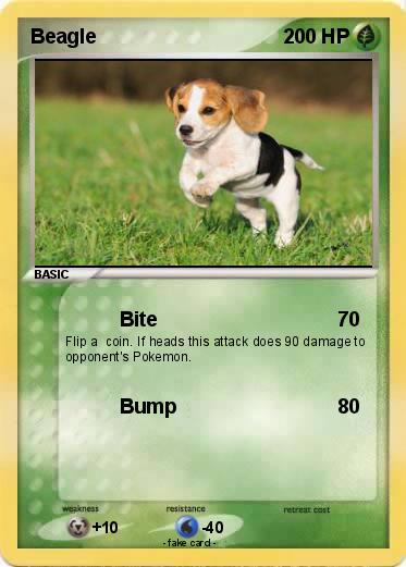 Pokémon Beagle 104 104 - Bite - My Pokemon Card