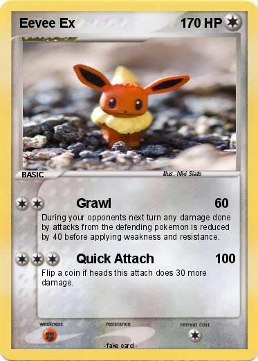 Pokémon Eevee Ex 19 19 - Grawl - My Pokemon Card