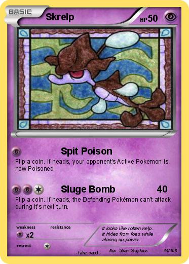 Pokémon Skrelp 15 15 - Spit Poison - My Pokemon Card