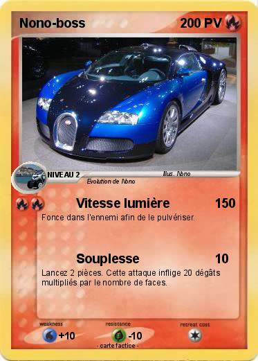 Pokémon Nono boss - Vitesse lumière - Ma carte Pokémon
