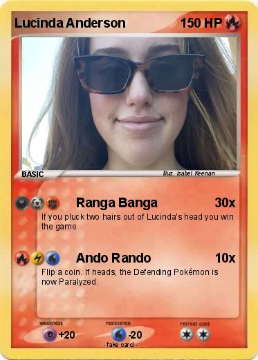 Pokémon Lucinda Anderson - Ranga Banga - My Pokemon Card