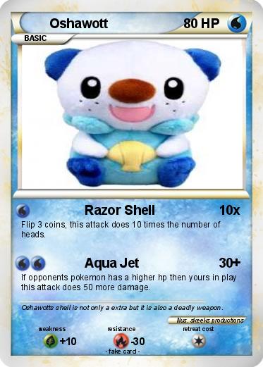 Pokémon Oshawott 684 684 - Razor Shell - My Pokemon Card