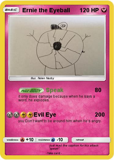 Pokémon Ernie the Eyeball - Speak - My Pokemon Card