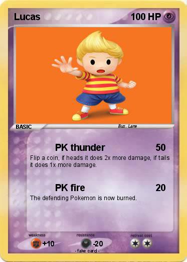 Pokémon Lucas 1131 1131 - PK thunder - My Pokemon Card