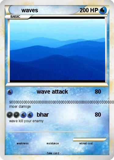Pokémon waves 3 3 - wave attack - My Pokemon Card
