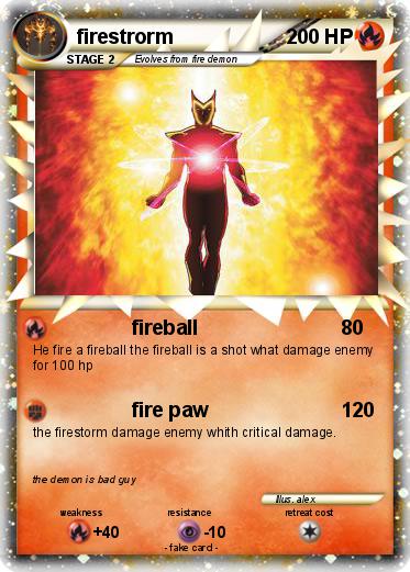 Pokémon firestrorm - fireball - My Pokemon Card