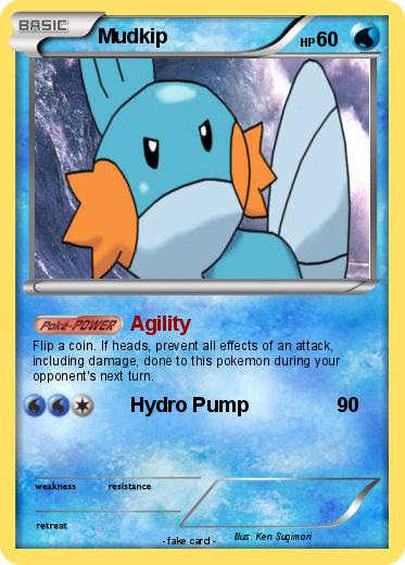 Pokémon Mudkip 540 540 - Agility - My Pokemon Card