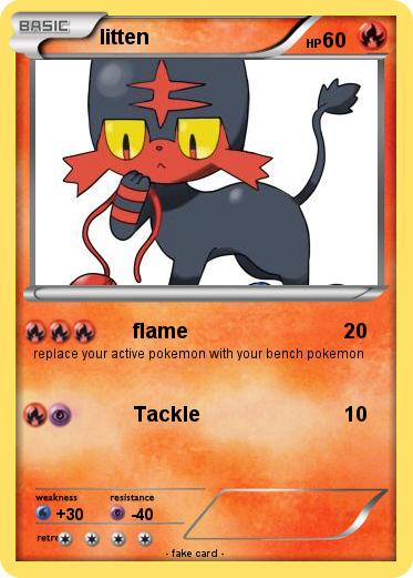 Pokémon litten 202 202 - flame - My Pokemon Card