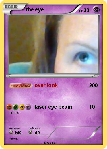 Pokémon the eye 55 55 - over look - My Pokemon Card