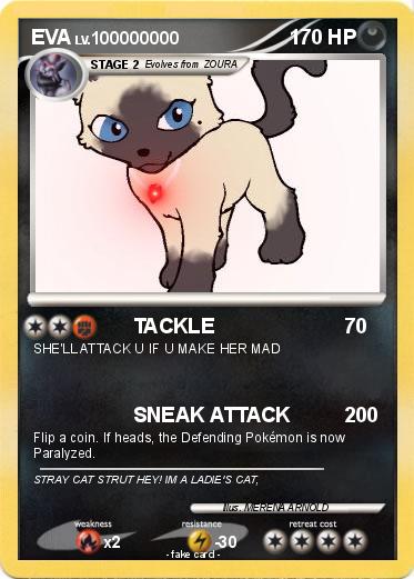 Pokémon EVA 103 103 - TACKLE - My Pokemon Card