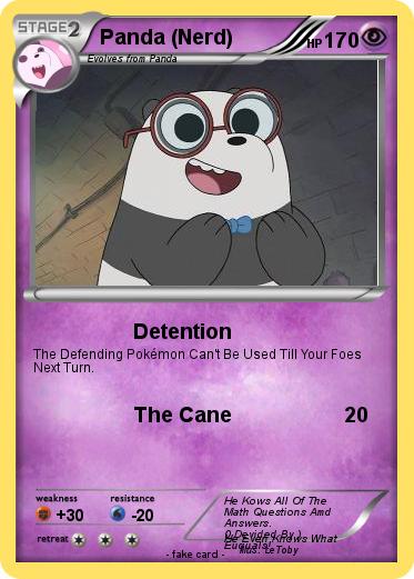Pokémon Panda Nerd - Detention - My Pokemon Card