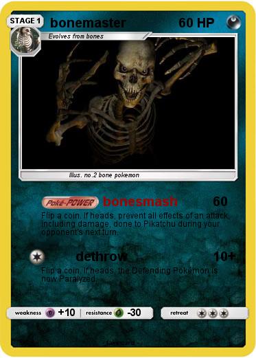 Pokémon bonemaster - bonesmash - My Pokemon Card
