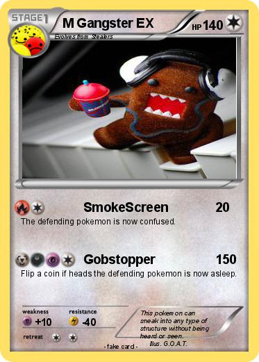 Pokémon M Gangster EX - SmokeScreen - My Pokemon Card