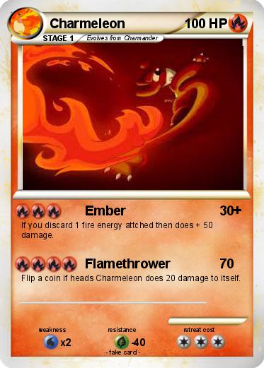 Pokémon Charmeleon 660 660 - Ember - My Pokemon Card