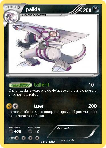 Pokémon palkia 4117 4117 - tallent - Ma carte Pokémon