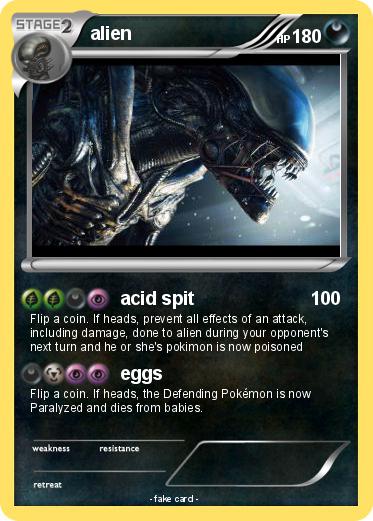 Pokémon alien 1261 1261 - acid spit - My Pokemon Card