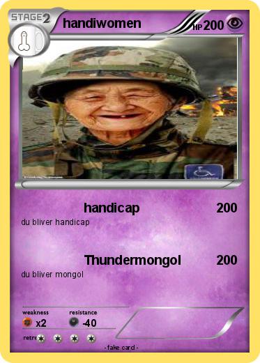 Pokémon handiwomen - handicap - My Pokemon Card