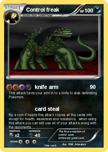 Pokémon Control freak 5 5 - knife arm - My Pokemon Card