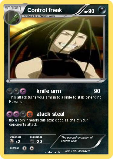 Pokémon Control freak 6 6 - knife arm - My Pokemon Card