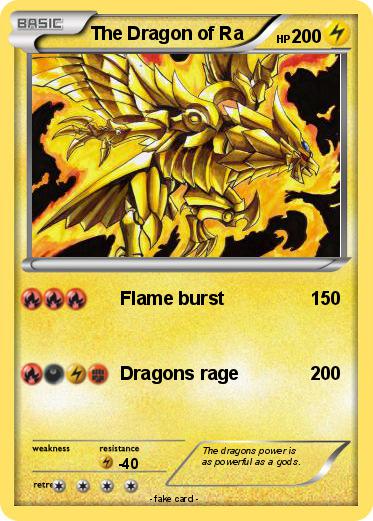 Pokémon The Dragon of Ra 3 3 - Flame burst - My Pokemon Card
