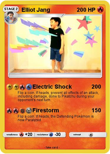 Pokémon Elliot Jang - Electric Shock - My Pokemon Card
