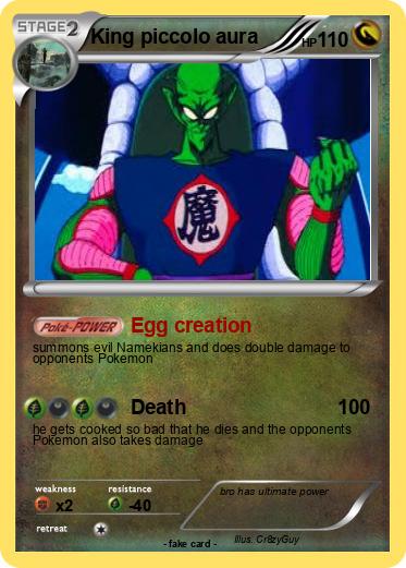 Pokémon King piccolo aura - Egg creation - My Pokemon Card