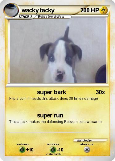 Pokémon wacky tacky - super bark - My Pokemon Card