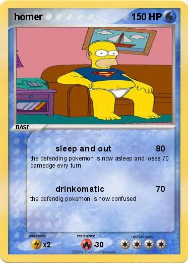 Pokémon homer 1009 1009 - sleep and out - My Pokemon Card