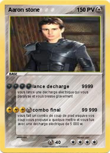 Pokémon Aaron stone 3 3 - lance decharge 9999 - Ma carte Pokémon
