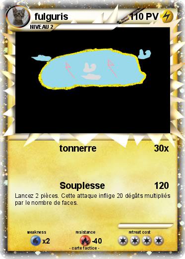 Pokémon fulguris 203 203 - tonnerre - Ma carte Pokémon